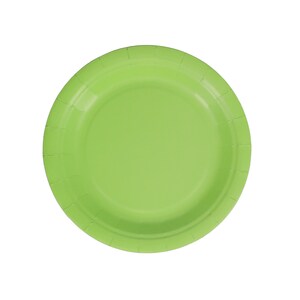 View Round Paper Plates - Lime