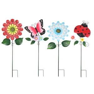 View Garden Collection Metal Flower Stake