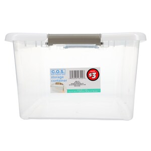 View Clear Plastic Storage Bins with
