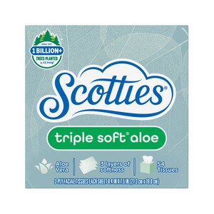 View Scotties 3-Ply Facial Tissues with