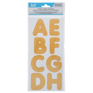 View Jot Poster Letter Stickers