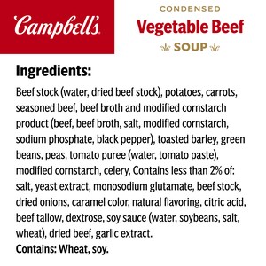 View Campbell's® Condensed Vegetable Beef Soup,