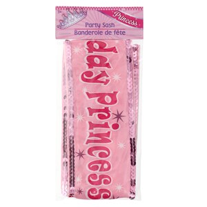 View Birthday Princess Sash with Sequins,