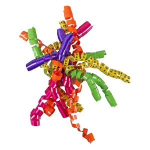 View Voila Printed Birthday Curly Bows,