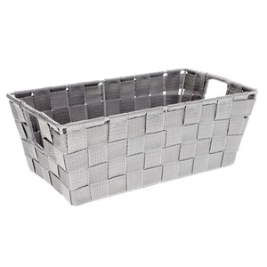 View Simplify Grey Small Woven Basket,