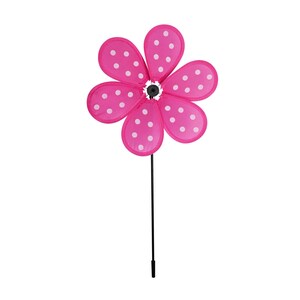 View Outdoor Fun Polka-Dot Garden Pinwheels,