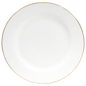View White Stoneware Dinner Plates with