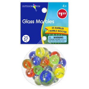 View Assorted Outdoor Fun Glass Marbles,