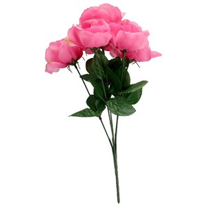 Assorted 6-Stem Artificial Rose Bushes, 1 ct. | Dollar Tree