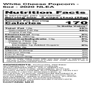 View Brim's Gourmet White Cheddar Popcorn,