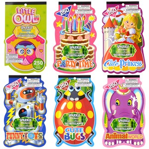 View Assorted Sparkly Die Cut Sticker