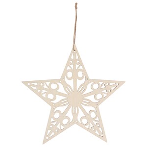 View Crafters Square Hanging Wood Embellished