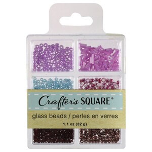 View Crafters Square Glass Bead Sets,