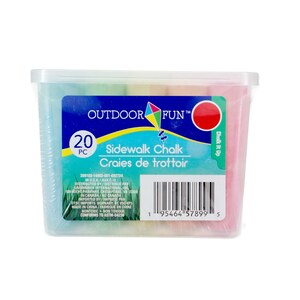 View Outdoor Fun Multicolored Sidewalk Chalk,