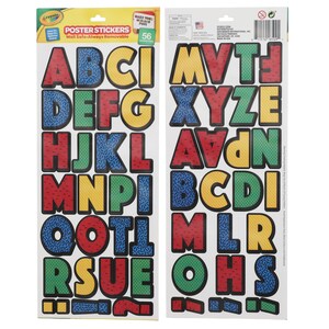 View Crayola Removable Alphabet Sticker Sheets,