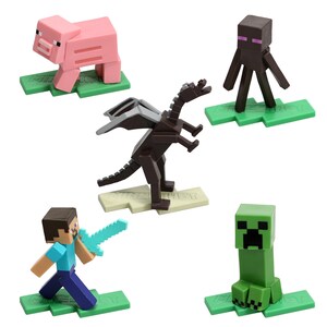 View Plastic Minecraft Figures, 3.25x1x4.5-in.