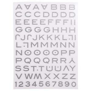 View Crafter's Square Vinyl Alphabet Glitter