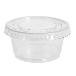 View Clear Plastic Condiment Cups with