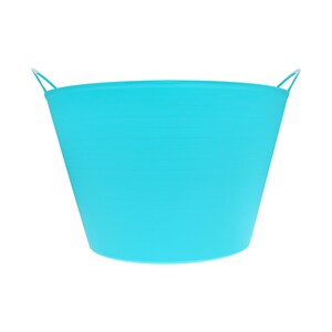 View Plastic Buckets with Handles, 13.62x12.37x9.37