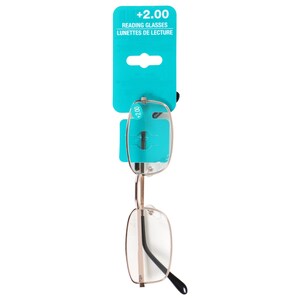 Wire-Frame Reading Glasses with +2.00 Diopter Magnification | Dollar Tree