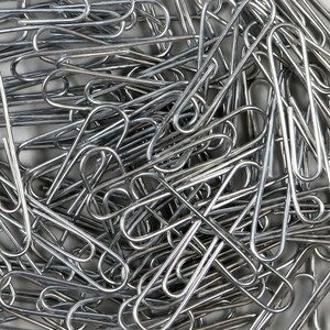 View Silver Metal Paper Clips in