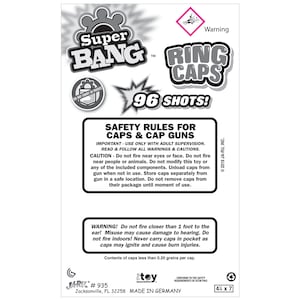 View Super Bang Ring Caps, 12-pc.