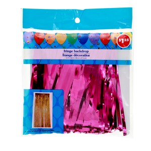 View Colorful Foil Fringe Curtains, 6.5