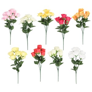 Floral Garden 6-Stem Rose Bushes, 16 in. | Dollar Tree