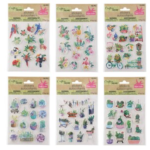 Crafter's Square Iridescent Pop-up Stickers, 5.5x4.5 in. | Dollar Tree