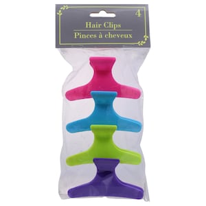 View Colored Hair Clips, 4-ct. Packs