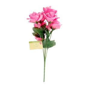 View Floral Garden 5-Stem Artificial Pink