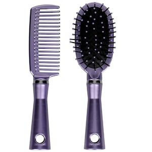 View Plastic Hairbrush & Comb Sets,