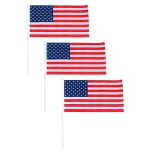 View Miniature American Flags, 3-ct. Packs