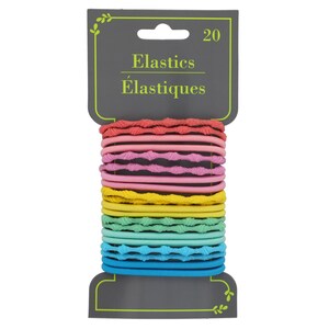 Hair Elastic Accessories, 20-ct. | Dollar Tree