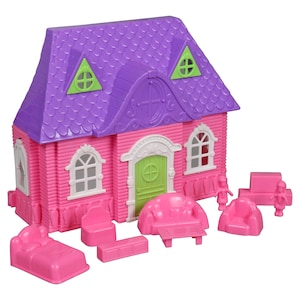 View Doll House with Furniture and