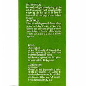 View Garden Collection Citronella Incense Sticks,