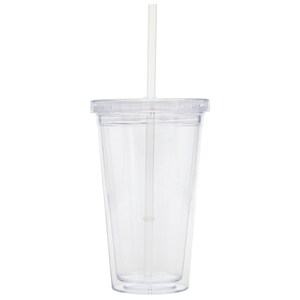 View Double-Wall Clear Plastic Tumblers, 16