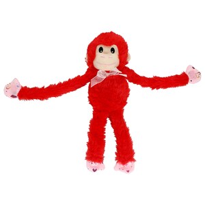View Plush Valentine's Day Hanging Monkeys,