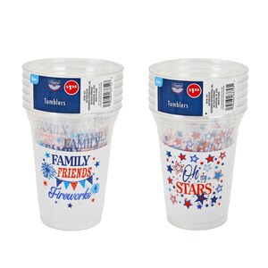 View Patriotic Tumblers, 8-ct Packs