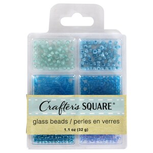 View Crafters Square Glass Bead Sets,