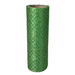View Floral Garden Sparkle Mesh, 3-yd.