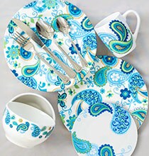 Fun Paisley Print Dinnerware | Dollar Tree