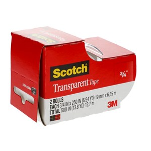 View Scotch Transparent Tape Rolls, 2-ct.