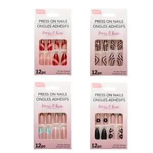 View B Color Press On Nails,