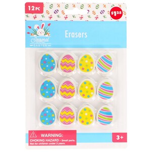 View Easter Icon Erasers, 12 pk.