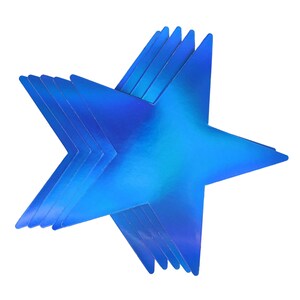 View Iridescent Star-Shaped Foil Cutouts, 5-ct.