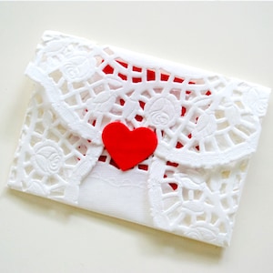 DIY Doily Envelopes