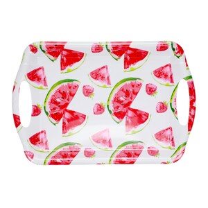 View Summer Print Trays with Handles,