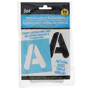 View Jot Stencil Letters and Numbers,