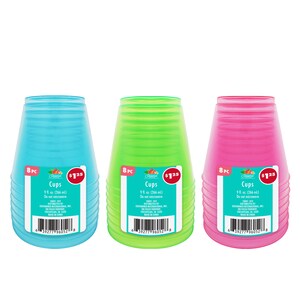 View Colorful Plastic Tumblers, 9 oz.